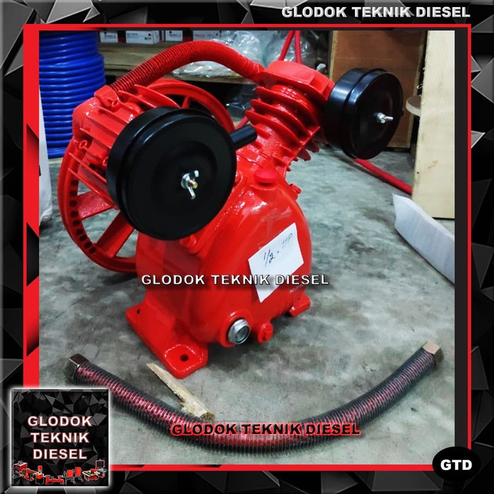 Jual KEPALA KOMPRESOR 1/2 HP BARE AIR COMPRESSOR HEADPUMP 0.5 HP ...