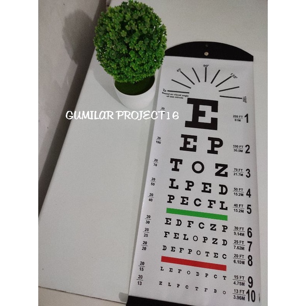 Jual SNELLEN CHART / TEST MATA | Shopee Indonesia