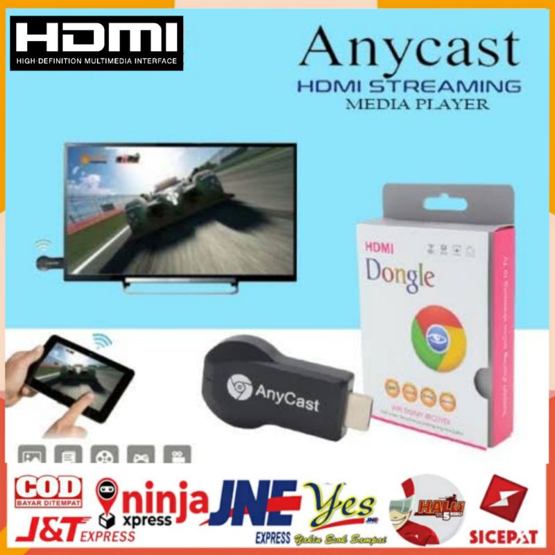 Jual [COD] WIRELESS HDMI DONGEL ANYCASH MIRACAST DONGLE RECEIVER TV ...