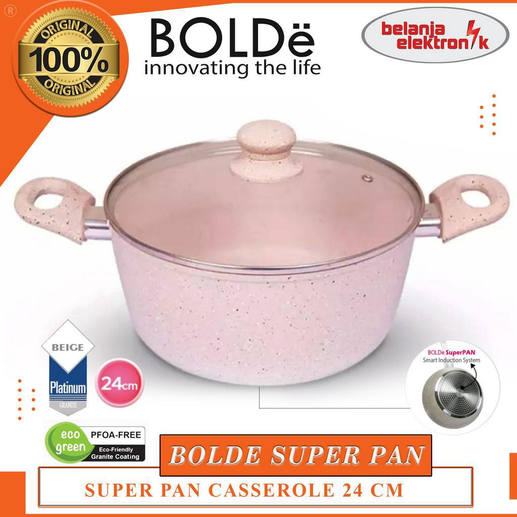 Jual BOLDE SUPER PAN CASSEROLE 24 CM GRANITE BEIGE SERIES PANCI KERAMIK ...