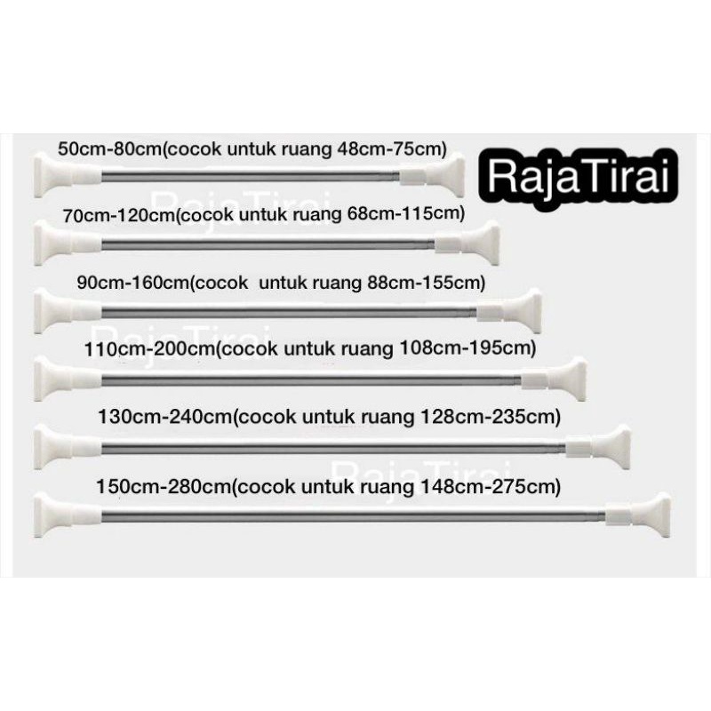 Jual tiang tongkat pipa fleksibel hordeng 370cm / tiang jemuran ... Jual tiang tongkat pipa fleksibel hordeng 370cm / tiang jemuran ...
