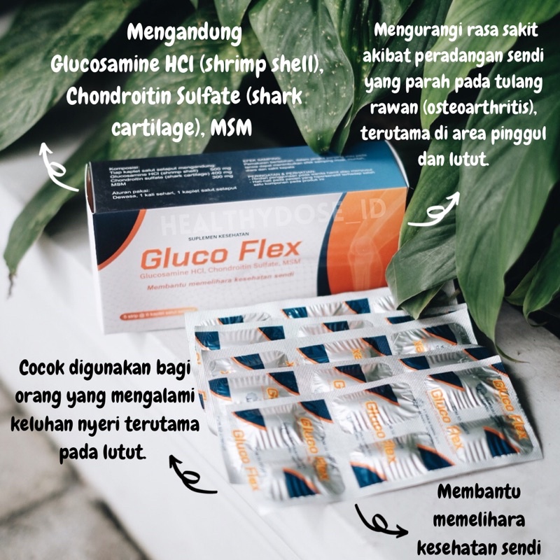Jual GLUCOFLEX STRIP / GLUCOSAMINE SUPLEMEN UTK SENDI ISI 6 KAPLET ...