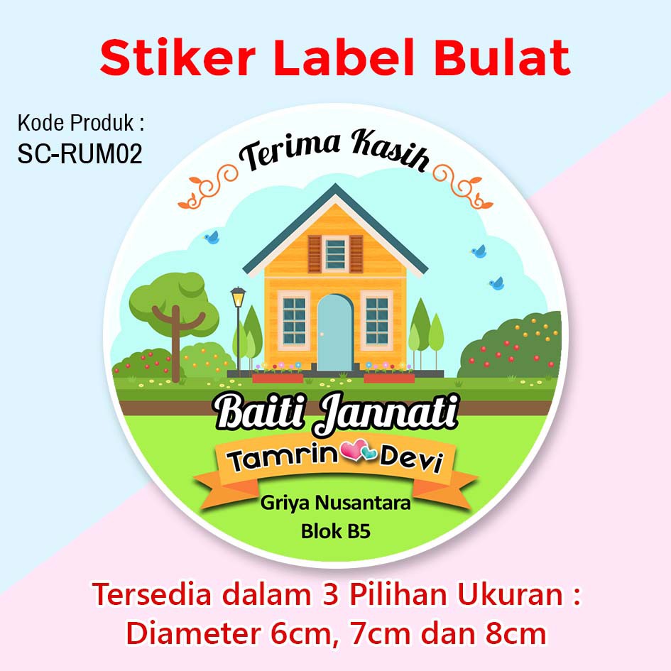 Jual STIKER LABEL NGESLUPI OMAH STICKER SYUKURAN MENEMPATI RUMAH BARU ...
