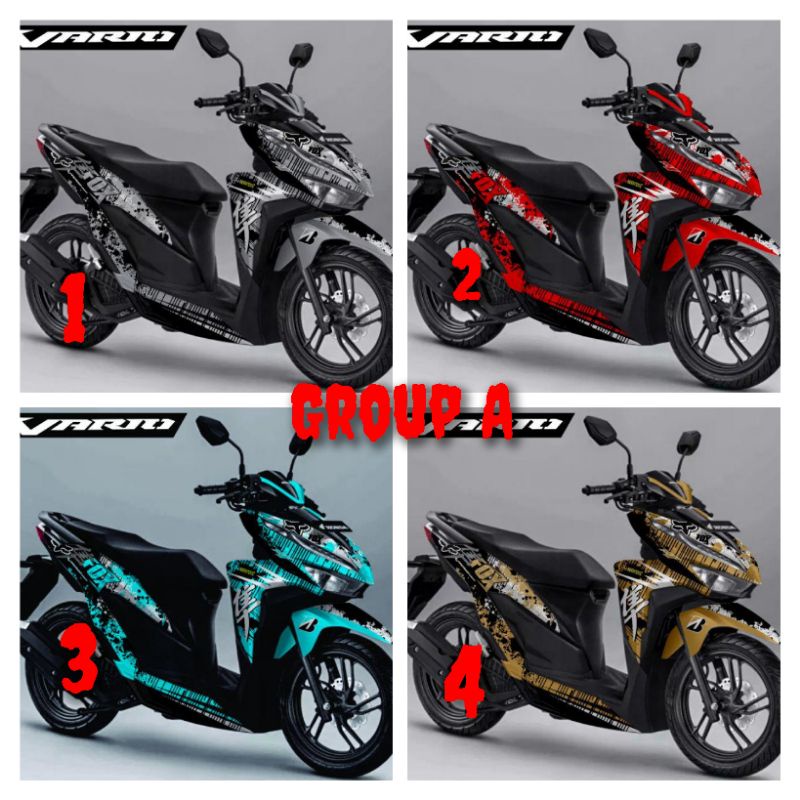 Jual Sticker decal full body Honda Vario new fox variasi warna | Shopee Indonesia