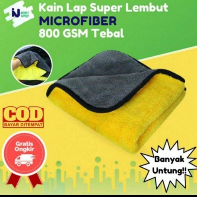 Jual kain lap microfiber/kain microfiber premium pengkilap mobil dan ...