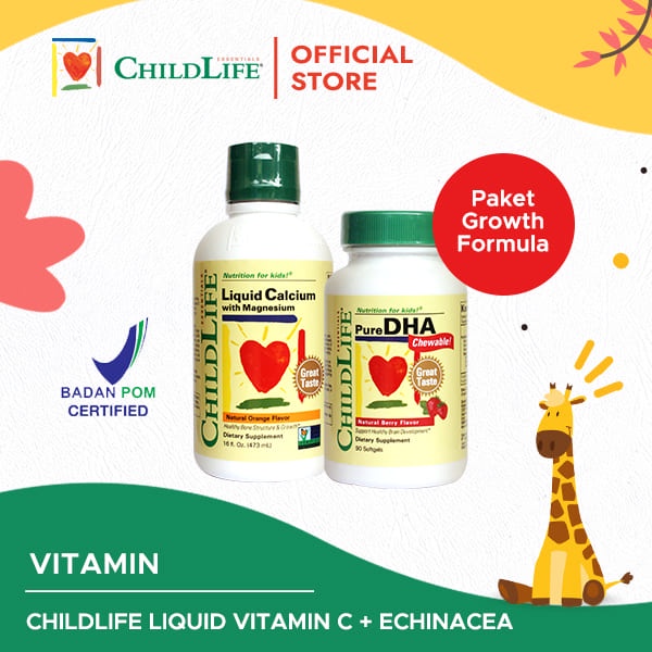 Jual Childlife Pure DHA + Liquid Calcium [Paket Growth Formula] | Shopee Indonesia