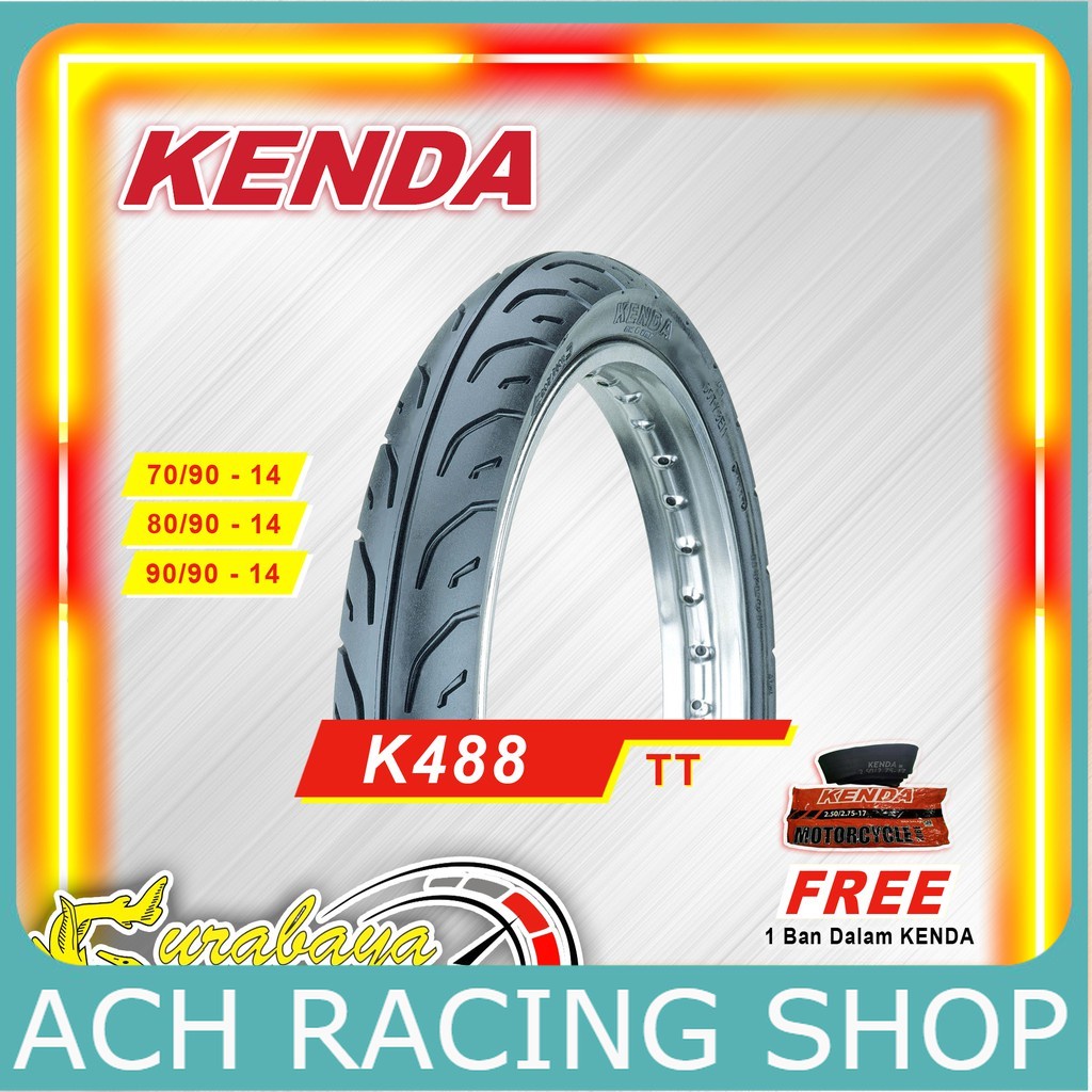 Jual Ban Motor Matic Kenda Tires TubeType K488 Ring 14 Ukuran 7090 8090 9090 Original Free Ban ...