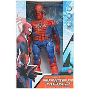 Jual Mainan Robot Spiderman 2 The Amazing Manusia Laba Merah Lampu ...