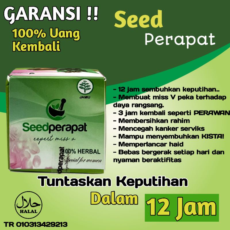 Jual SEED PERAPAT OBAT PENGHILANG PEMBERSIH KEPUTIHAN MENGHILANGKAN ...