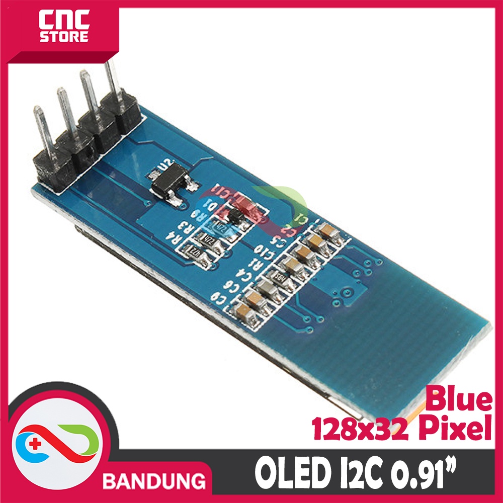 Jual OLED DISPLAY 0.91" INCH 128X32 LCD SCREEN BLUE | Shopee Indonesia
