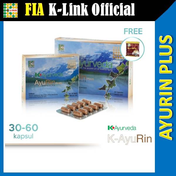 Jual K-Ayurveda AyuRin Original 1 Box isi 30 & 60 Kapsul Anti radang ...