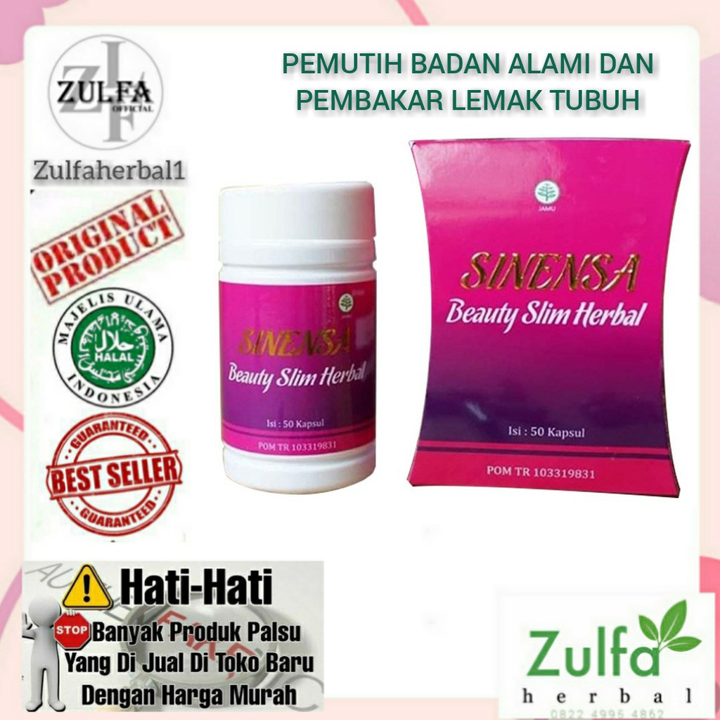 Jual Obat Pembakar Lemak dan PEMUTIH Tubuh BPOM - Sinensa Beauty Slim ...