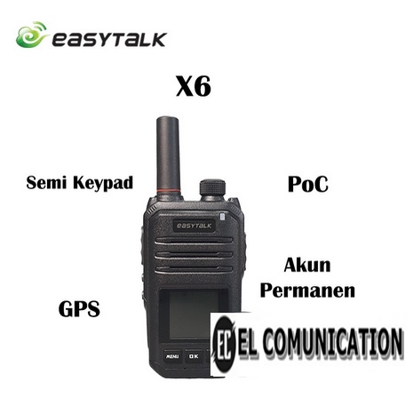 Jual HT POC Easytalk X6 Wifi 4G LTE GPS - EASY TALK POC X6 X 6 ORIGINAL | Shopee Indonesia