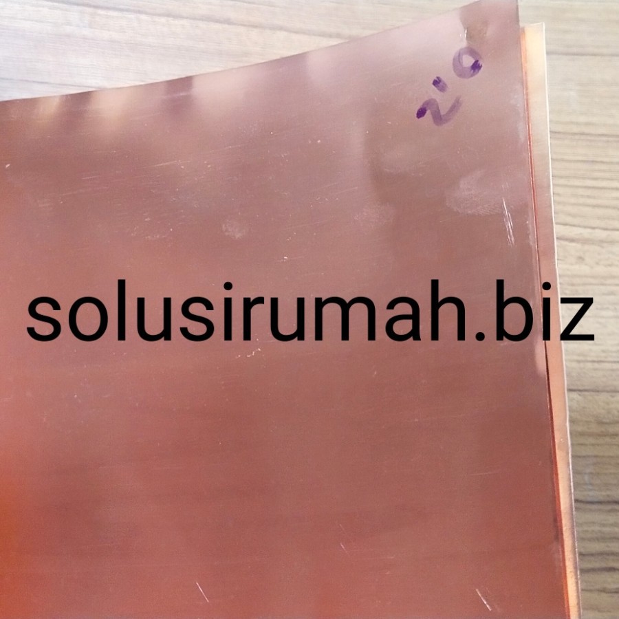 Jual PLAT TEMBAGA 0.2MM POTONG PER100CM SHEET LEMBARAN CUSTOM 02 MM ...