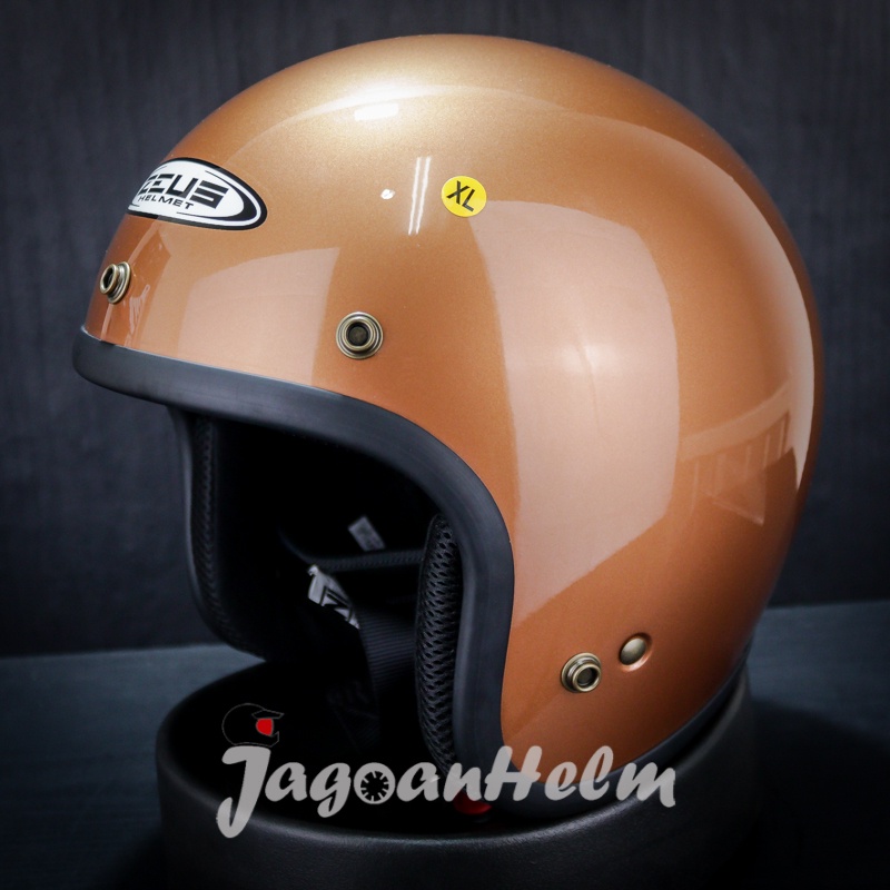 Jual ZEUS HELM ZS385 RETRO | BRONZE GOLD MET | ZS-385 ZS 385 CLASSIC ...