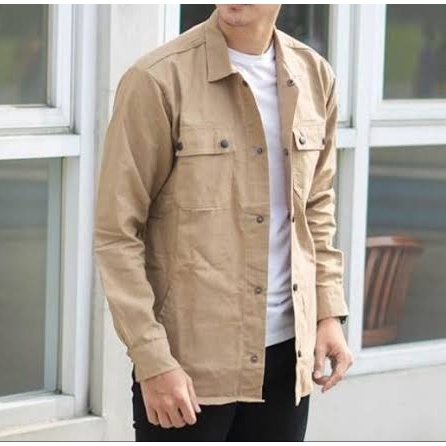 Jual JAKET SEMI PARKA || Trucker Jacket Fashion Pria Terlaris ( SIZE S ...
