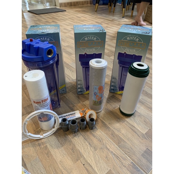 Jual Paket Filter Air Housing Puretrex Drat Kuningan 10" filter air ...