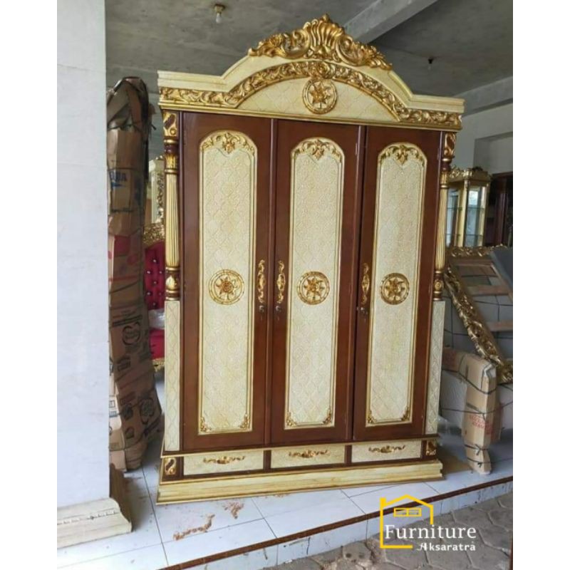Jual Almari pakaian 3 pintu buka tutup ( Lemari 3 pintu Minimalis ...