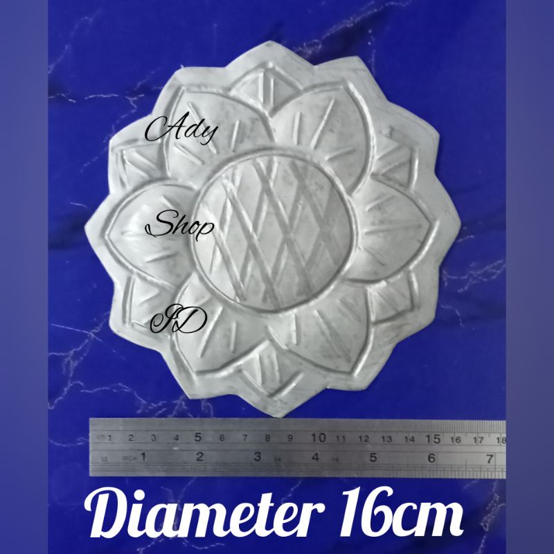 Jual Bunga mawar tumpuk plat besi satu sisi diameter 16cm | Shopee ...