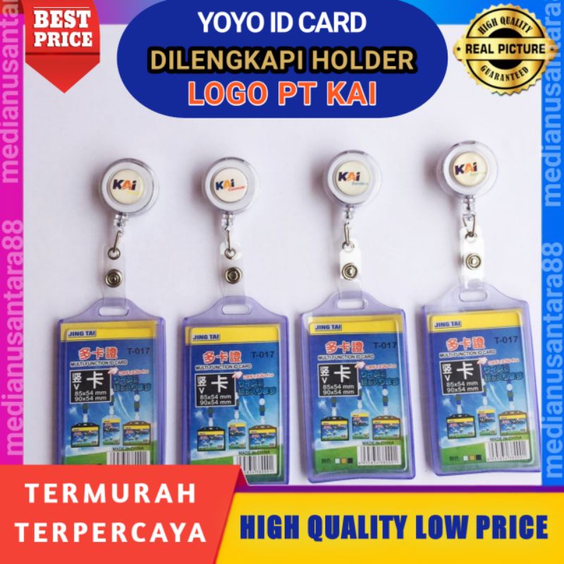 Jual PT. KAI Yoyo Id Card Holder Logo KAI Transfaran | Shopee Indonesia