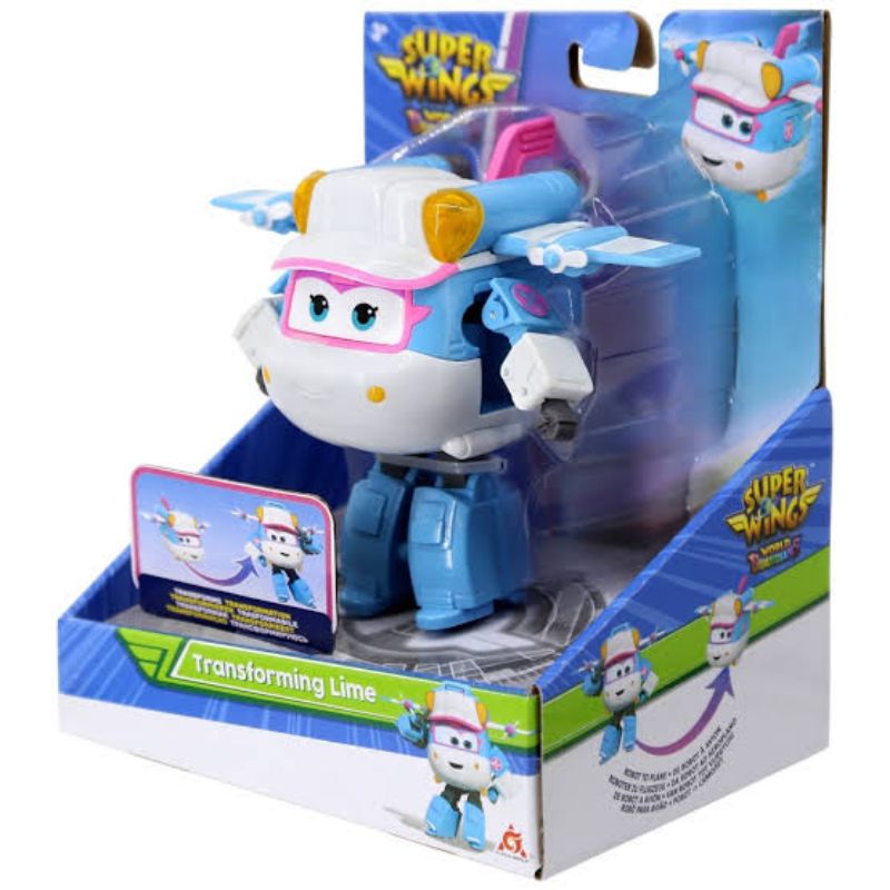 Jual Super Wings Superwings Transforming Character Lime Mainan Robot ...