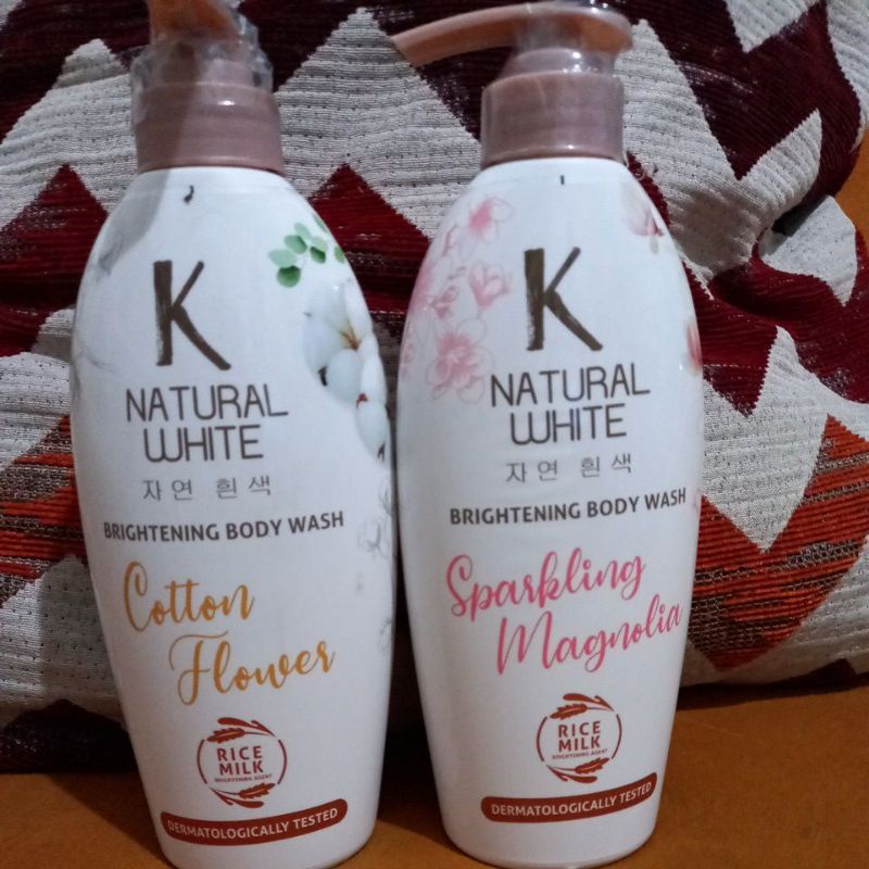 Jual K NATURAL WHITE BODY WASH 500ML | Shopee Indonesia