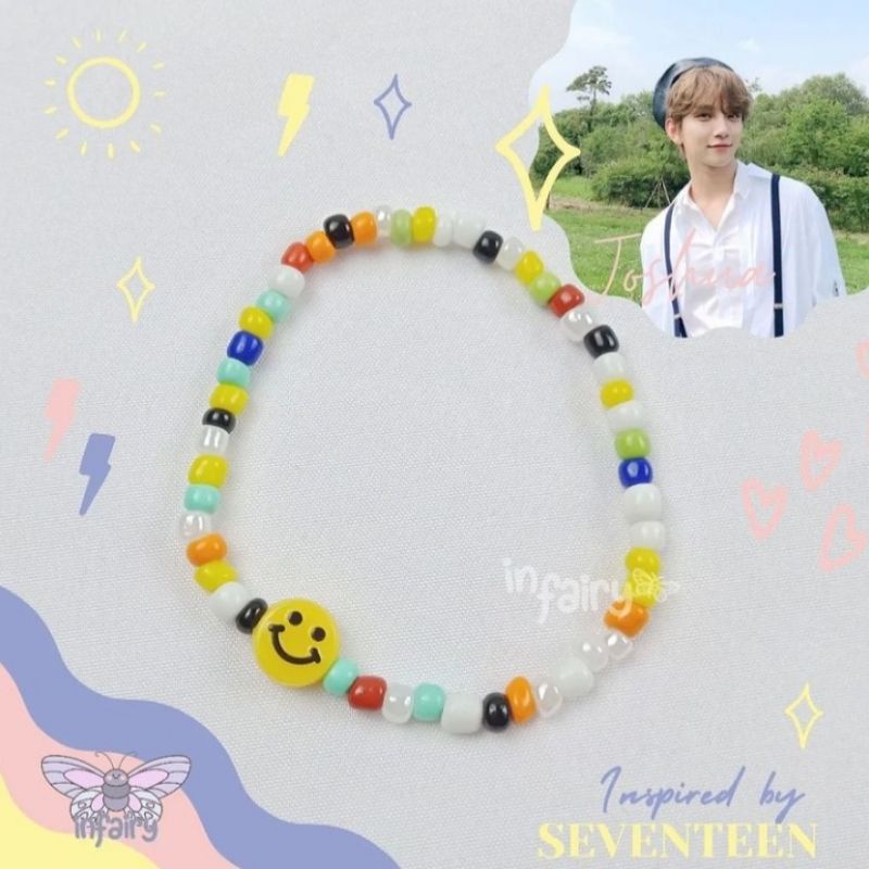 Jual KPOP SEVENTEEN Bracelet Handmade / gelang manik / gelang monte ...
