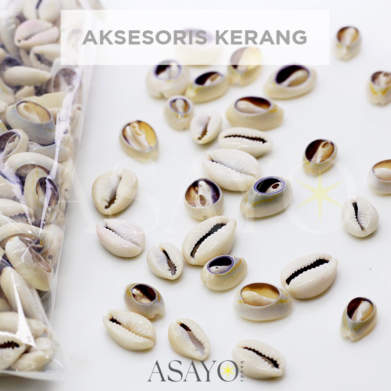Jual (100 pcs) Aksesoris Kerang / Congklak / Kalung Gelang Kerang Bali ...