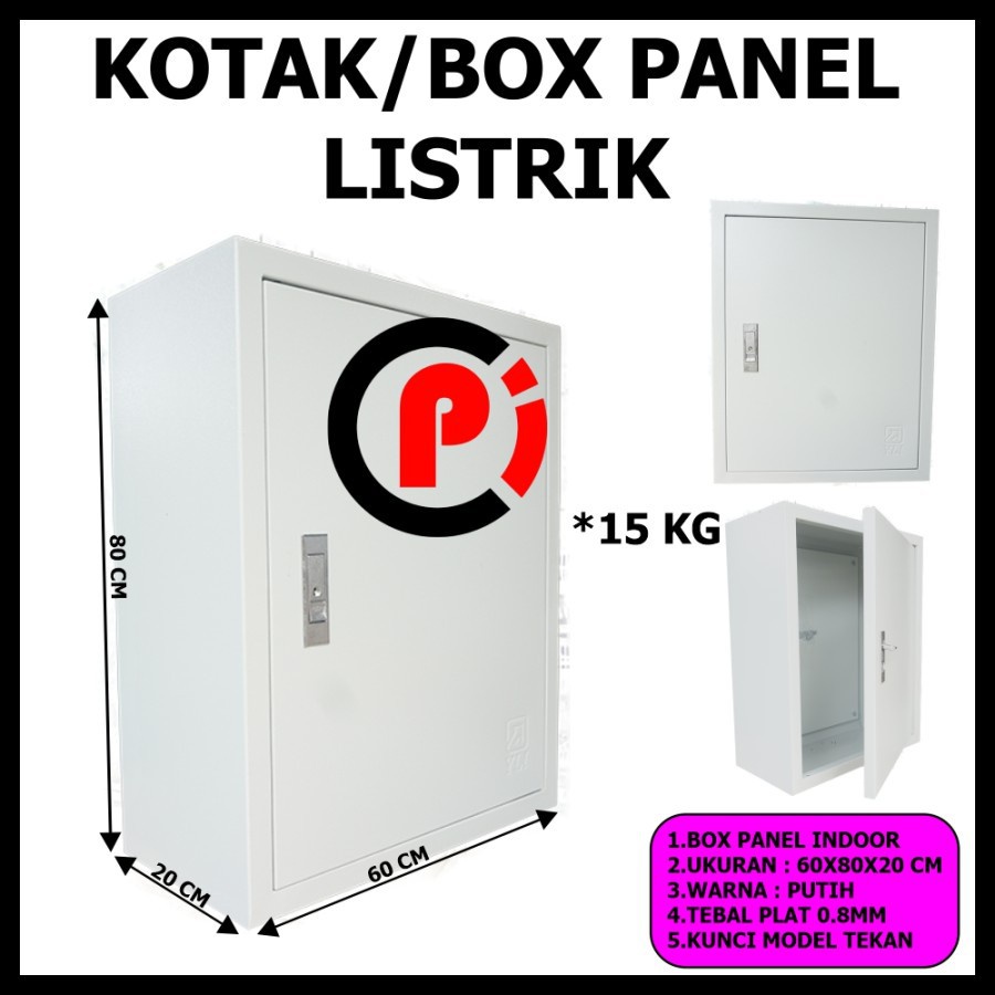 Jual Box Kotak Panel Listrik Indoor Ukuran 80x60x20 cm bahan tebal 0.8 ...