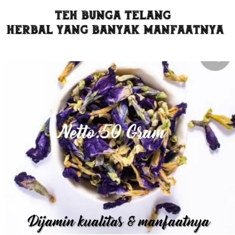 Jual Teh Bunga Telang Kering 50 Gram | Shopee Indonesia
