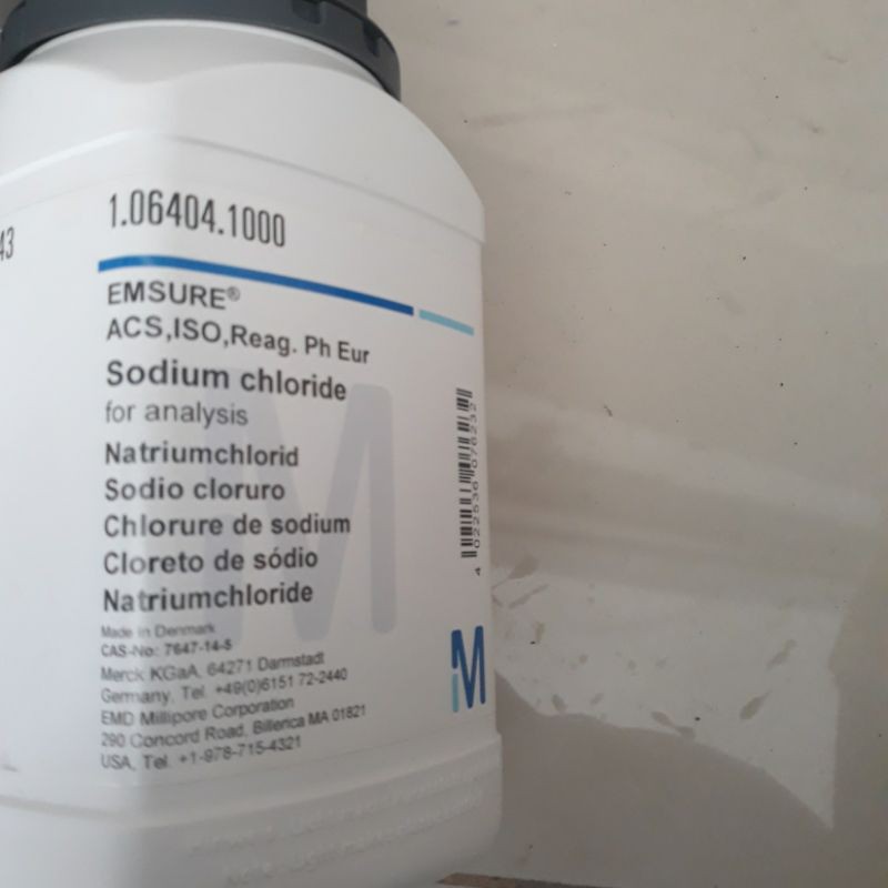 Jual SODIUM CHLORIDE FOR ANALYSIS EMSURE | Shopee Indonesia