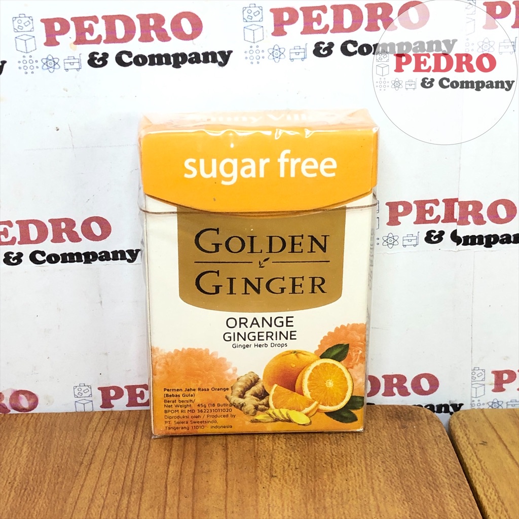 Jual Sunny ville golden ginger permen ORANGE jeruk sugar free 45 gram ...