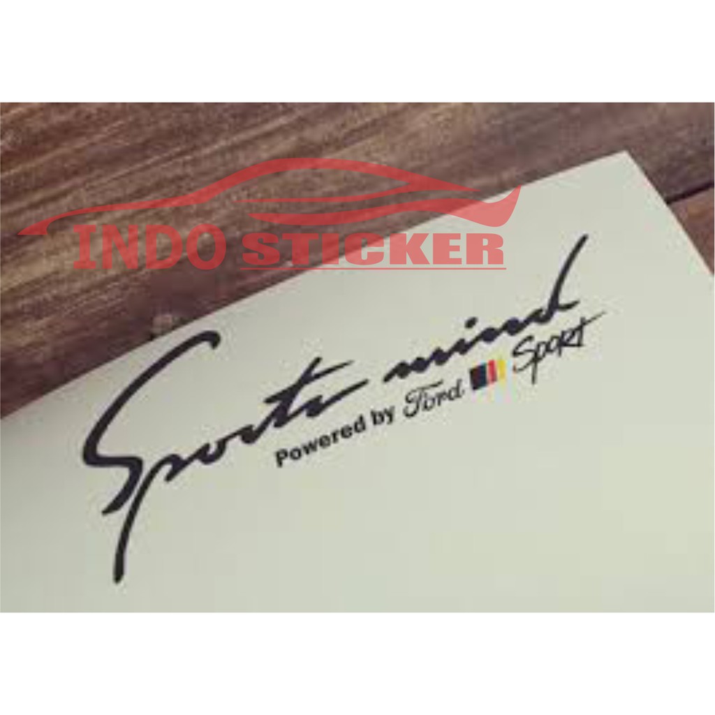 Jual sticker stiker mobil sport mind FORD SPORT sticker kap mesin ford ...