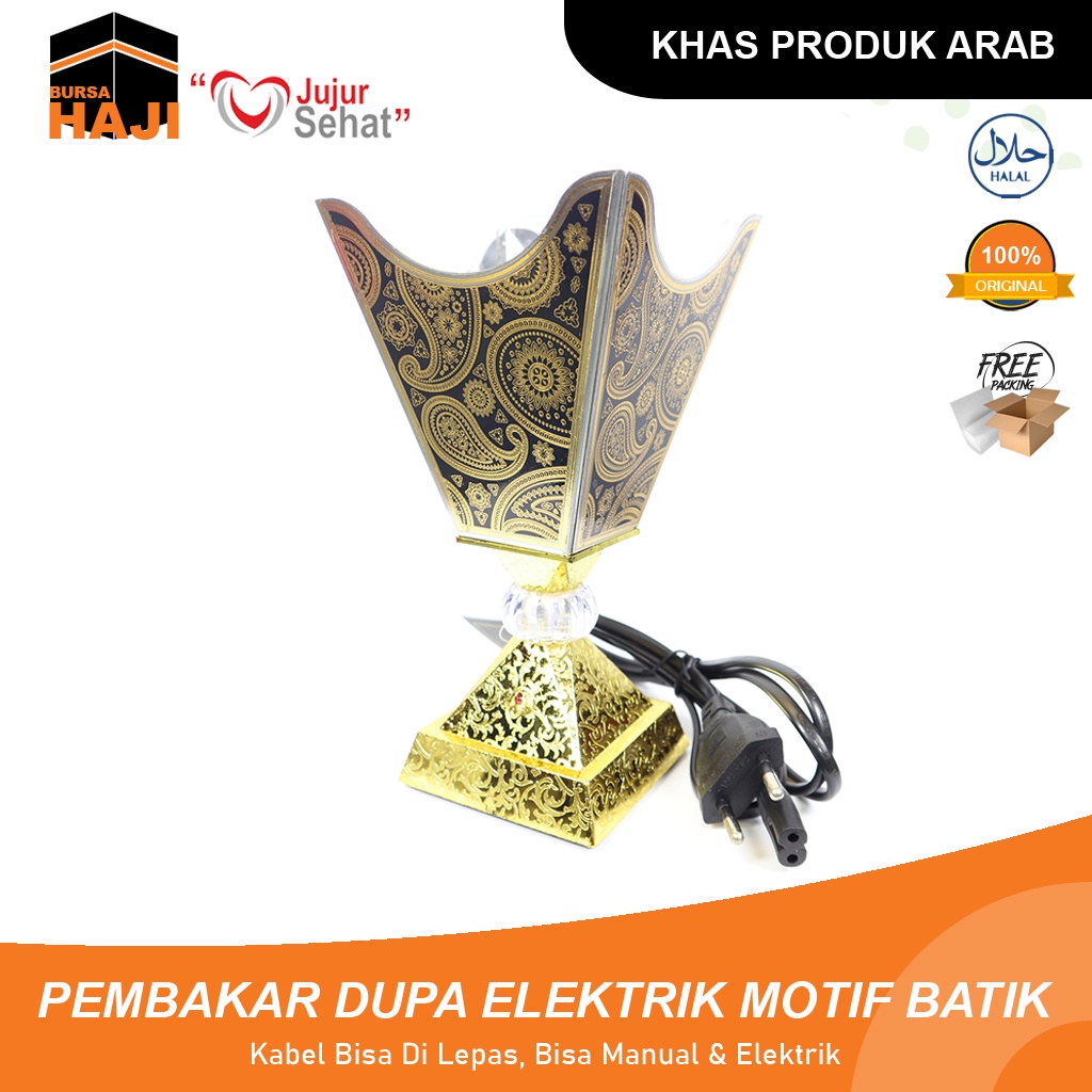Jual PRAPEN PEMBAKAR DUPA ELEKTRIK DENGAN KABEL MOTIF BATIK BISA MANUAL ...