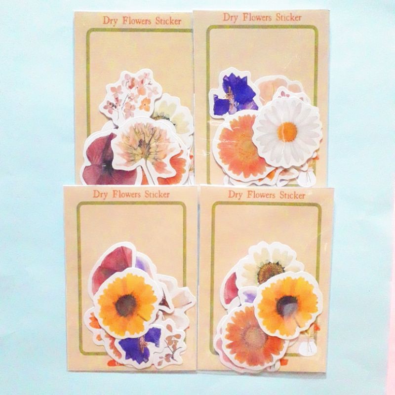Jual Mix Sticker Dry Flower (tidak bisa pilih gambar & dikirim random ...