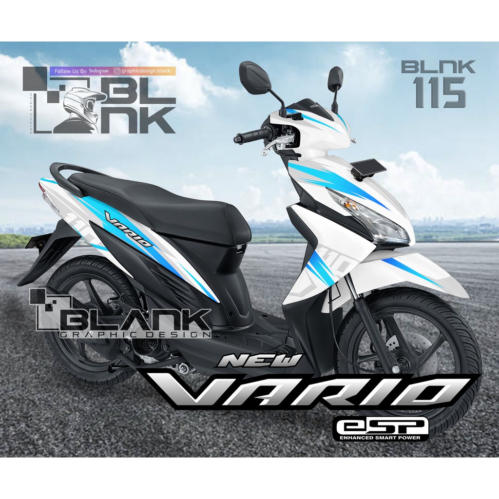 Jual Stiker Decal Motor Vario 110 eSP - BLNK-115 Absolute White ...