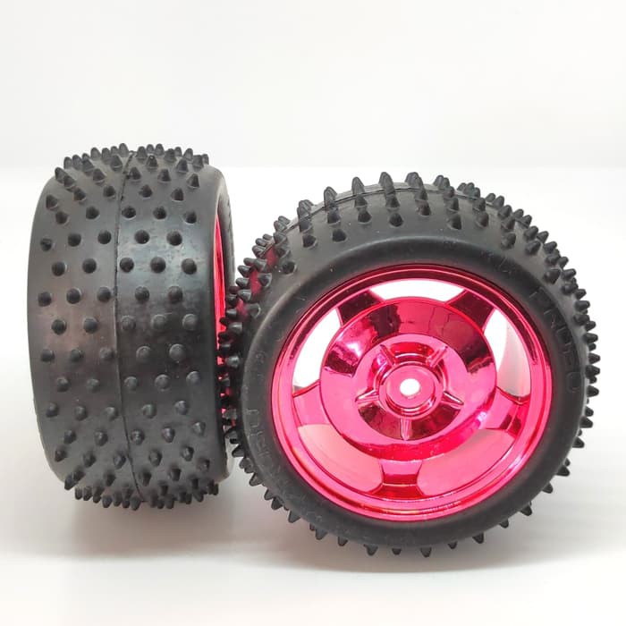 Jual Roda Robot Smart Car 85mm Red RC Whell Velg +Ban Duri Track ...