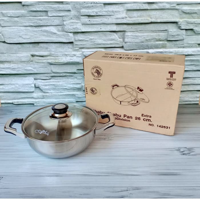 Jual Dijual ZEBRA PANCI SHABU SHABU STAINLESS BELAH TENGAH 26 CM 142631 ...