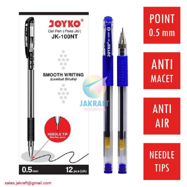 Jual Gel Pen Pulpen Pena Joyko JK-100NT 0.5 mm | Shopee Indonesia
