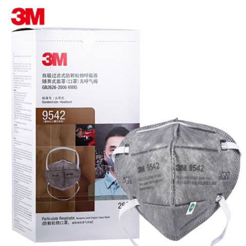 Jual MASKER 3M 9542 N95 HEADLOOP (satuan) | Shopee Indonesia