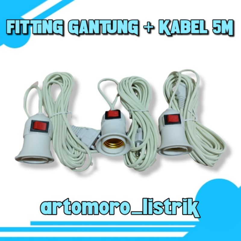 Jual Fitting + Kabel 5m (sudah ada switch nya) | Shopee Indonesia