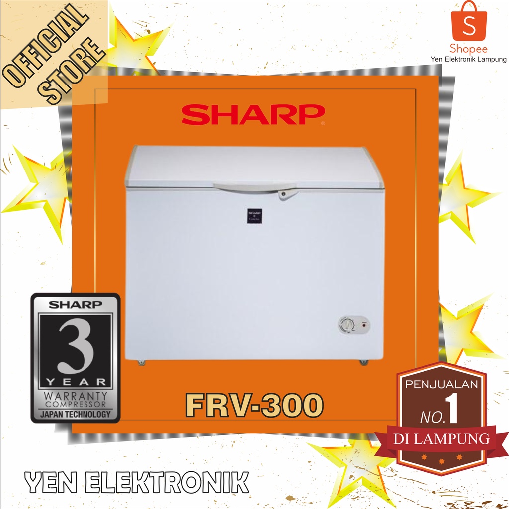 Jual Chest Freezer Sharp FRV 300 Box Freezer 300 Liter Garansi Resmi ...