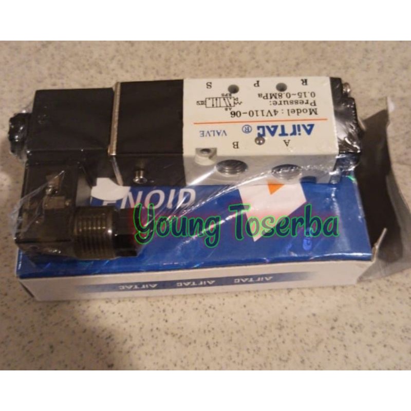 Jual Solenoid Valve Type 4v110-06 220vac/24vdc Airtac | Shopee Indonesia
