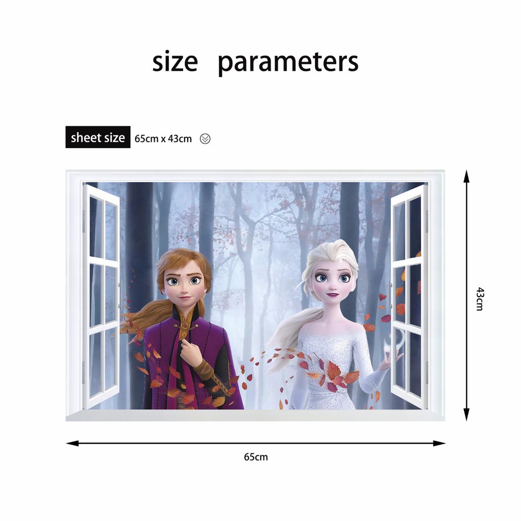 Jual STIKER DINDING WALLSTIKER MOTIF FROZEN ELSA ANNA KARTUN KARAKTER ...