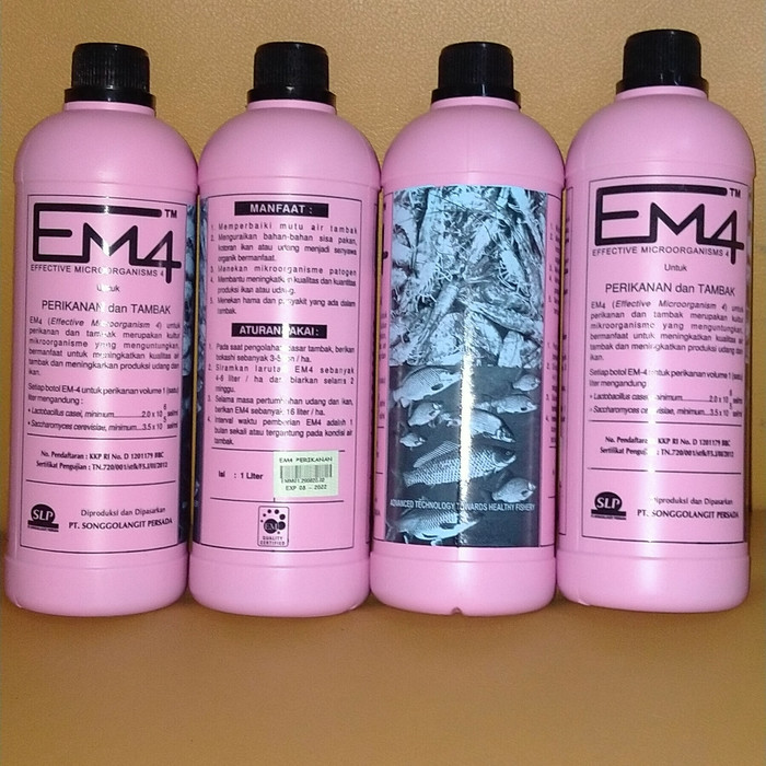 Jual EM4 Perikanan & Tambak, Kolam Aquarium kemasan 1 Liter | Shopee ...