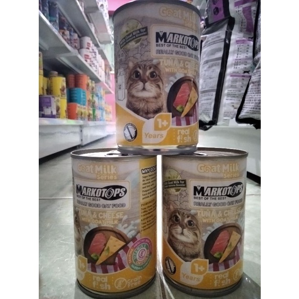 Jual Markotop Kaleng 400g Makanan basah Kucing Rasa(Tuna & Chesee ...