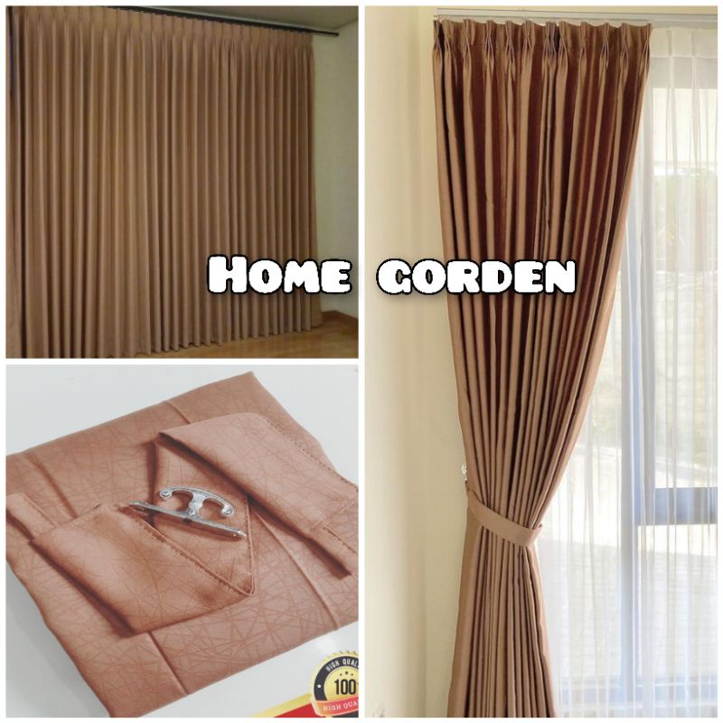 Jual GORDENG JENDELA MINIMALIS BLACKOUT POLOS CLASIK PLISKET S ABU TUA ...