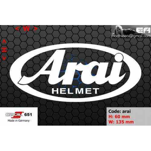 Jual ea cutting sticker / decal Code: arai ( sponsor logo ) | Shopee ...