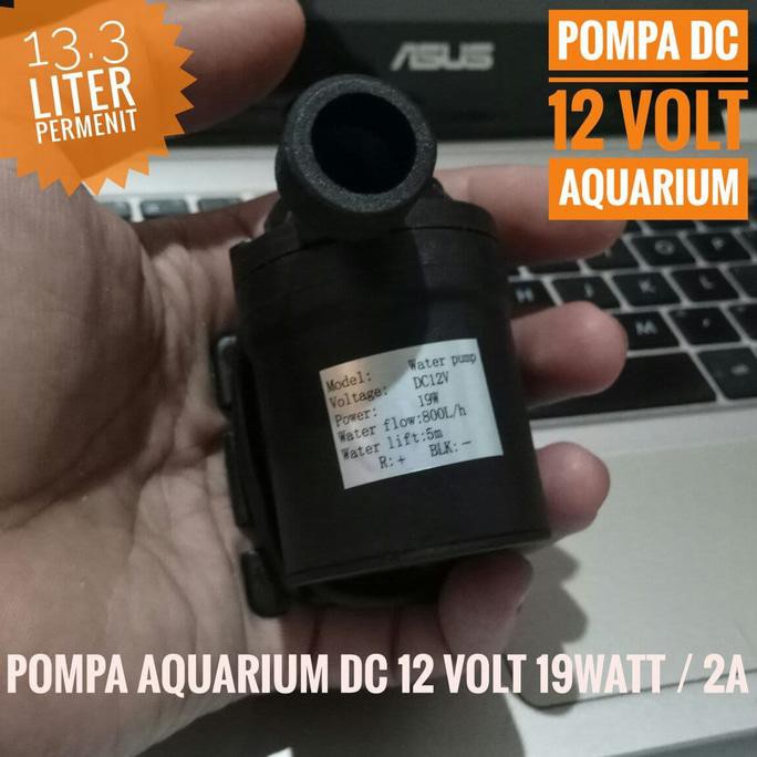 Jual Pompa Air Dc 12 Volt Aquarium Submersible Pump Fish Tank 800L/H ...