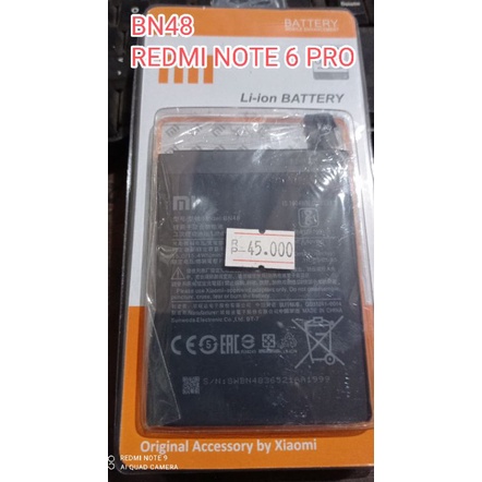 Jual 99% ory BATERAI REDMI NOTE 6 PRO(BN48) | Shopee Indonesia